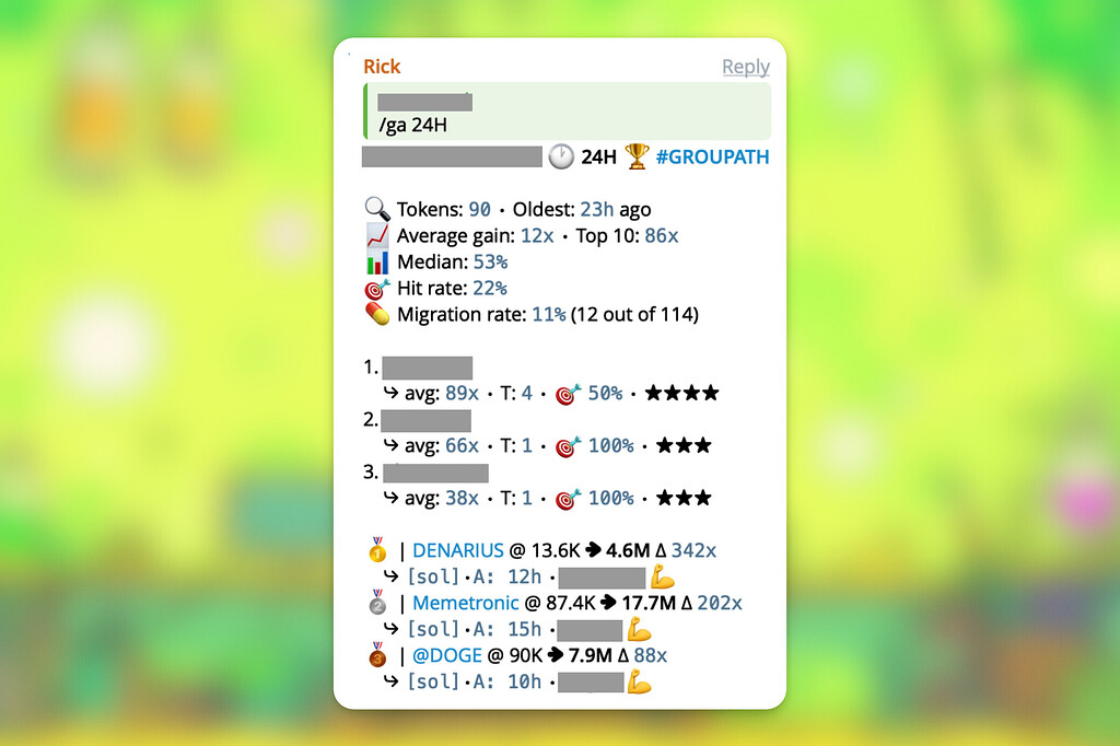 Quick Start - Rick on Telegram - Rick Bot - Talk.Markets